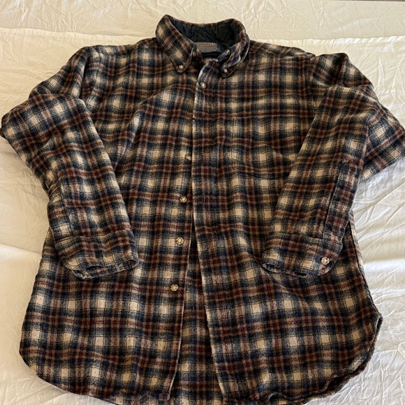 Pendleton | Shirts | Pendleton Wool Jacket With Blue And Brown Accents ...
